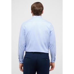 Eterna Herren Langarmhemd "COMFORT FIT", blau, Gr. 41, 100% Baumwolle, Hemden, NON IRON (b&uuml;gelfrei)