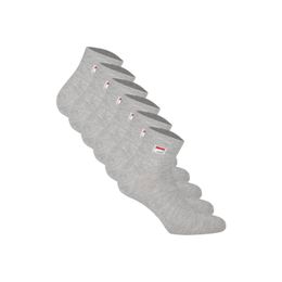 Fila Herren Sneakersocken "Socken 6er Pack", Gr. 39, grau, Obermaterial: 75% Baumwolle CO. 23% Polyester PES. 2% Elasthan EL., Socken