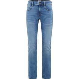 Mustang Herren Slim-fit-Jeans "Herren Style Oregon Slim K", blau, Gr. 36, unifarben, Denim/Jeans, 66% Baumwolle, 32% Polyester, 2% Elasthan, Jeans