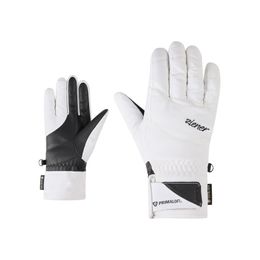 Ziener Damen Skihandschuhe "KLENN-Z GTX PR glove lady", weiß, Gr. 6, Materialmix, Handschuhe