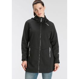 Maier Sports Damen Softshellparka "Softshellmantel Damen", schwarz, Gr. 42, Obermaterial: 100% Polyester, Jacken, auch in großen Größen erhältlich