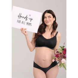 Anita MATERNITY Damen Still-BH "Essential Lace", Gr. S, grau, Stoff, Obermaterial: 62% Polyamid, 38% Elasthan, bestickt, unifarben mit Farbeinsatz,