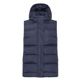 oxmo Damen Steppweste "Steppweste OXMARIANN", blau, Gr. XXL, Obermaterial: 100% Polyester PES., Westen