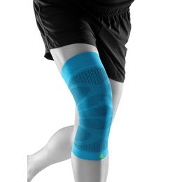 Bauerfeind Damen Kniebandage "Sports Compression Knee Support", Gr. XL, blau, Obermaterial: 75% Polyester, 25% Elasthan, Bandagen, mit Kompression