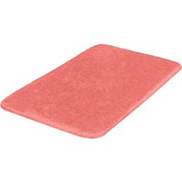 Badematte Kleine Wolke, H:30mm, rot, Polyester, Badematten, "Meadow, Badvorleger, Badezimmer Teppich", Badteppich, Uni Farben