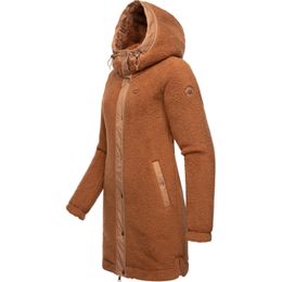 Ragwear Damen Outdoorjacke "Cousy", braun, Gr. 4XL, Obermaterial: 100% Polyester; Innenfutter: 100% Polyester, Jacken, flauschige &Uuml;bergangsjacke mit