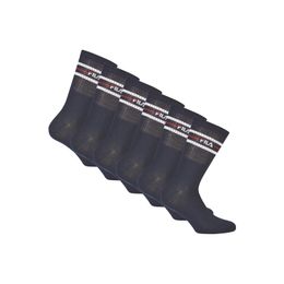 Fila Herren Kurzsocken "Socken 6er Pack", Gr. 39, blau, Obermaterial: 80% Baumwolle CO. 18% Polyester PES. 2% Elasthan EL., Socken