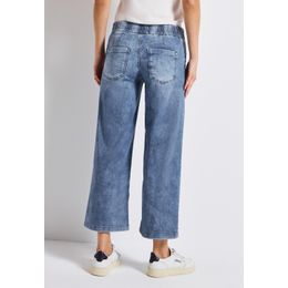 Street One Damen Loose-fit-Jeans, blau, Gr. 34, unifarben, Jeans, 57% Baumwolle, 20% Viskose, 20% Polyester, 3% Elasthan, Jeans, Middle Waist