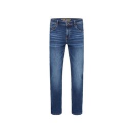 CAMP DAVID Herren Regular-fit-Jeans, blau, Gr. 33, Abriebeffekte, Material: 99% Baumwolle, 1% Elasthan, Zusatz: Enth&auml;lt nichttextile Teile tierischen