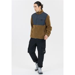 WHISTLER Herren Fleecejacke "Sprocka", braun, Gr. M, unifarben, 100% Polyester, Jacken, im atmungsaktiven und weichen Design