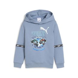 Puma Kinder Kapuzenpullover "Puma x HOT WHEELS MONSTER TRUCKS Hoodie Jungen", blau, Gr. 110, Obermaterial: 32% Polyester, 68% Baumwolle;