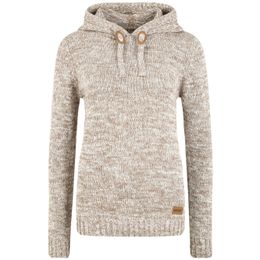 oxmo Damen Strickjacke "Strickpullover OXPhilia", beige, Gr. XL, Obermaterial: 100% Baumwolle CO., Pullover