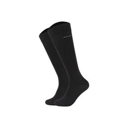 JOOP! JOOP Herren Kniestr&uuml;mpfe "Socken Unisex premium essential cotton Knee High 2p 2er Pack", Gr. 39, schwarz, Obermaterial: 68% Baumwolle CO(Bio). 30%