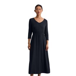 Marc O'Polo MARC O'POLO Damen Jerseykleid "mit TENCEL Lyocell", blau, Gr. XS, unifarben, Obermaterial: 66% Lyocell, 32% Baumwolle, 2% Elasthan, Kleider
