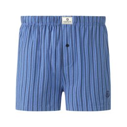 Jan Vanderstorm Herren Boxershorts "2er Pack Boxershorts THURE", Gr. LXL, blau, Obermaterial: 58% Baumwolle CO. 37% Polyester COOLMAX PES(Coolmax).