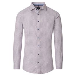 Venti Herren Businesshemd "Venti Businesshemd Langarm Print", beige, Gr. 38, bedruckt, 100% Baumwolle, Hemden