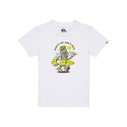 Quiksilver Jungen T-Shirt "Ev Gone Surfing", weiß, Gr. 6, 100% Baumwolle, Shirts