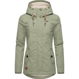 Ragwear Damen Winterjacke "Monade", grün, Gr. L, Obermaterial: 65% Polyester, 35% Baumwolle; Futter: 100% Polyester; Wattierung 100% Polyester,