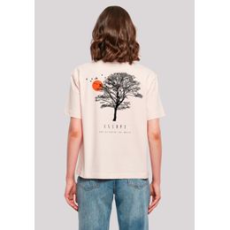 F4NT4STIC Damen T-Shirt "Escape Discover the World Tree Birds", rosa, Gr. M, Obermaterial: 100% Baumwolle, Shirts, Premium Qualität, ESCAPE Collection