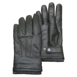 Pearlwood Herren Lederhandschuhe "Newton", braun, Gr. 9, unifarben, Ziegenleder, Handschuhe, leichte Vintage Optik durch Waxfinish