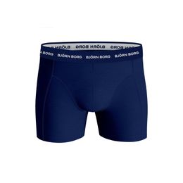 Bj&ouml;rn Borg BJ&Ouml;RN BORG Herren Boxershorts "Boxershort Cotton Stretch Boxer Trunks 3P 3er Pack", Gr. L, blau, Obermaterial: 95% Baumwolle CO. 5% Elasthan EL.,