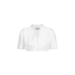 N&uuml;bler N&Uuml;BLER Damen Dirndlbluse "Dirndlbluse kurzarm Babis", wei&szlig;, Gr. 44, Obermaterial: 65% Polyester PES. 35% Baumwolle CO., Blusen