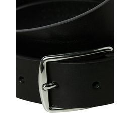 Jack & Jones JACK & JONES Herren Lederg&uuml;rtel "JACPRAGUE LEATHER BELT NOOS", schwarz, Gr. 85, unifarben, Leder, G&uuml;rtel