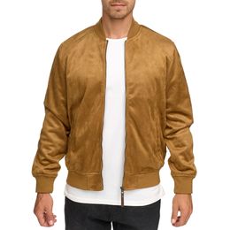 INDICODE Herren Bomberjacke "INFort Wayne"camel, Gr. XL, unifarben, Web, Obermaterial: 100% Polyester, Jacken