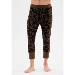 Thermohose SLOPE "Rei", Damen, Gr. S, US-Größen, schwarz, braun, 100% Polyester, bedruckt, lang, Hosen Thermohose, für Komfort und Bewegungsfreiheit