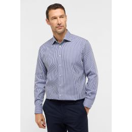 Eterna Herren Langarmhemd "MODERN FIT"navy, Gr. 39, Satin, 100% Baumwolle, Hemden, NON IRON (b&uuml;gelfrei)