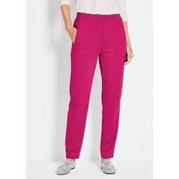 GOLDNER Damen Schlupfhose "Elegante 7/8-Schlupfhose SARA", pink, Gr. 40, Obermaterial: 50% Polyamid PA. 45% Viskose CV. 5% Elasthan EL., Hosen, Ohne