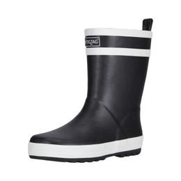 ZIGZAG M&auml;dchen Gummistiefel "Hurricane", Gr. 29, schwarz-wei&szlig;, Gummi, Schuhe, aus hochwertigem Naturkautschuk
