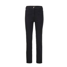 GOLDNER Damen Regular-fit-Jeans "Kurzgröße Damen Jeans Slim Fit LOUISA, Stretch", schwarz, Gr. 19, Obermaterial: 70% Baumwolle CO. 27% Polyester PES.