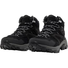 Jack Wolfskin Herren Wanderschuh "VOJO TOUR LT TEXAPORE MID M", Gr. 41, grau, Leder, Textil, Schuhe, wasserdicht, Trekkingschuh