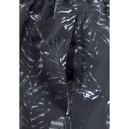 s.Oliver Jungen Badeshorts "Blade Kids", schwarz, Gr. 170, bedruckt, Polyester, Badehosen, mit kontrastfarbenem Detail