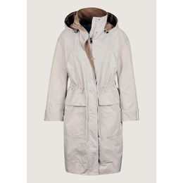 Madeleine Mode MADELEINE Damen Kurzjacke "Jacke Outdoor-Jacke mit abnehmbarer Kapuze", beige, Gr. 46, Obermaterial: 100% Polyester PES., Jacken