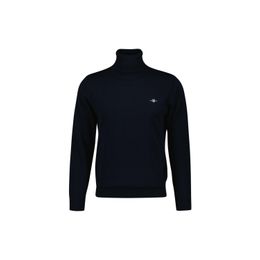 Gant Herren Sweater "Strickpullover CLASSIC COTTON ROLLERNECK", blau, Gr. XXL, Obermaterial: 100% Baumwolle CO., Sweatshirts