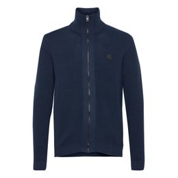 !Solid SOLID Herren Strickjacke "Strickjacke SDValencia", blau, Gr. L, Obermaterial: 100% Baumwolle CO., Strickjacken