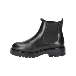 Pavement Damen Stiefelette "Pavement Stiefelette Leder/Textil", Gr. 41, schwarz, Leder, Textil, Schuhe