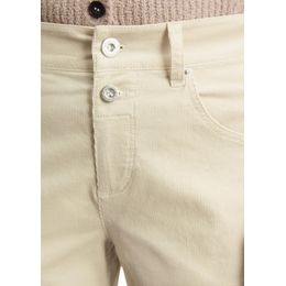 Marc O'Polo MARC O'POLO Damen 5-Pocket-Hose "aus Organic-Cotton-Modal-Stretch", beige, Gr. 28, unifarben, Cord, Obermaterial: 82% Baumwolle, 17% Modal, 1%