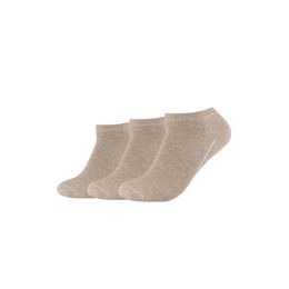 Camano Damen Sneakersocken "Sneakersocken 9er Pack", Gr. 35, beige, 80% Baumwolle, 17% Polyamid, 3% Elasthan, uni, Socken