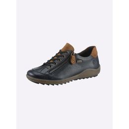 Remonte Damen Schn&uuml;rschuh, Gr. 39, blau, Lederimitat, Schuhe