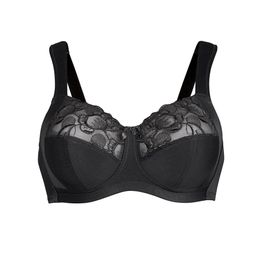 Anita Damen Entlastungs-BH "Komfort BH Lucia", Gr. 80, schwarz, Interlock, Obermaterial: 46% Polyester PES. 43% Polyamid PA. 11% Elasthan EL., BHs