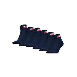 Levi's LEVI'S Herren Kurzsocken "Socken 6er Pack", Gr. 39, blau, Obermaterial: 83% Baumwolle CO. 15% Polyamid PA. 2% Elasthan EL., Socken