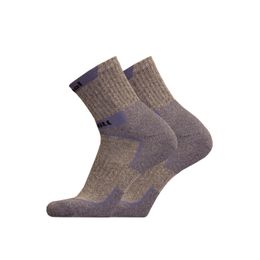 UphillSport Damen Socken "HETTA SUMMER 2er Pack", Gr. 39, blau, 30% Polyester, 28% Polyamid, 21% Wolle, 20% Polypropylen, 1% Elasthan, mehrfarbig,