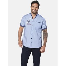 Jan Vanderstorm Herren Kurzarmhemd "Kurzarmhemd BERGTHAL", blau, Gr. XXXL, Obermaterial: 100% Baumwolle CO., Hemden