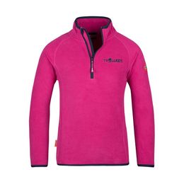 Trollkids Fleecepullover "Nordland" in Pink - 16% | Gr&ouml;&szlig;e 128 | Kids-fleecejacken-fleecepullover