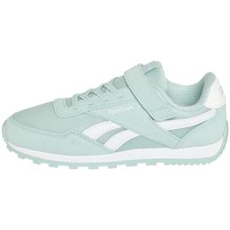 Reebok CLASSIC Kinder Sneaker "REEBOK GLIDE LOW ELASTIC & TOP STRAP", Gr. 31glitchaqua, glitchaqua, wei&szlig;, Leder, Synthetik, Textil, Schuhe