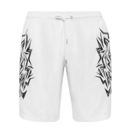 Plein Sport Herren Badehose "Tiger", wei&szlig;, Gr. XXL, Obermaterial: 100% Polyester, Badehosen