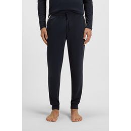 BOSS Herren Pyjamahose "Unique", Gr. XXL, blau, Jersey, Obermaterial: 95% Baumwolle, 5% Elasthan, unifarben, Hosen, bequeme Jogginghose